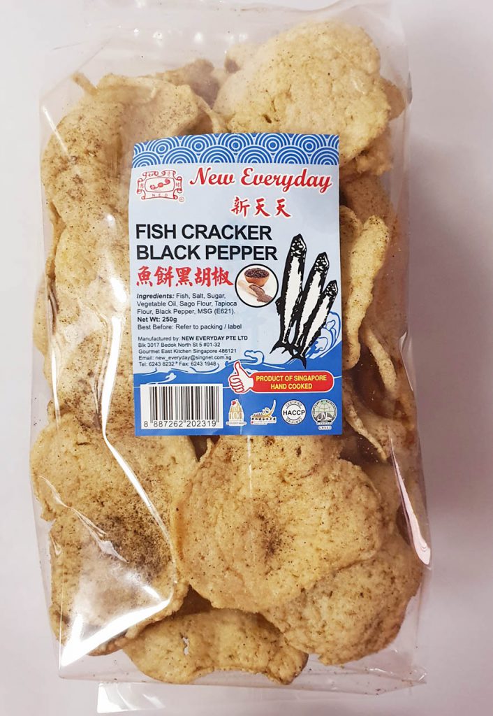 Fish Crackers Black Pepper 250g